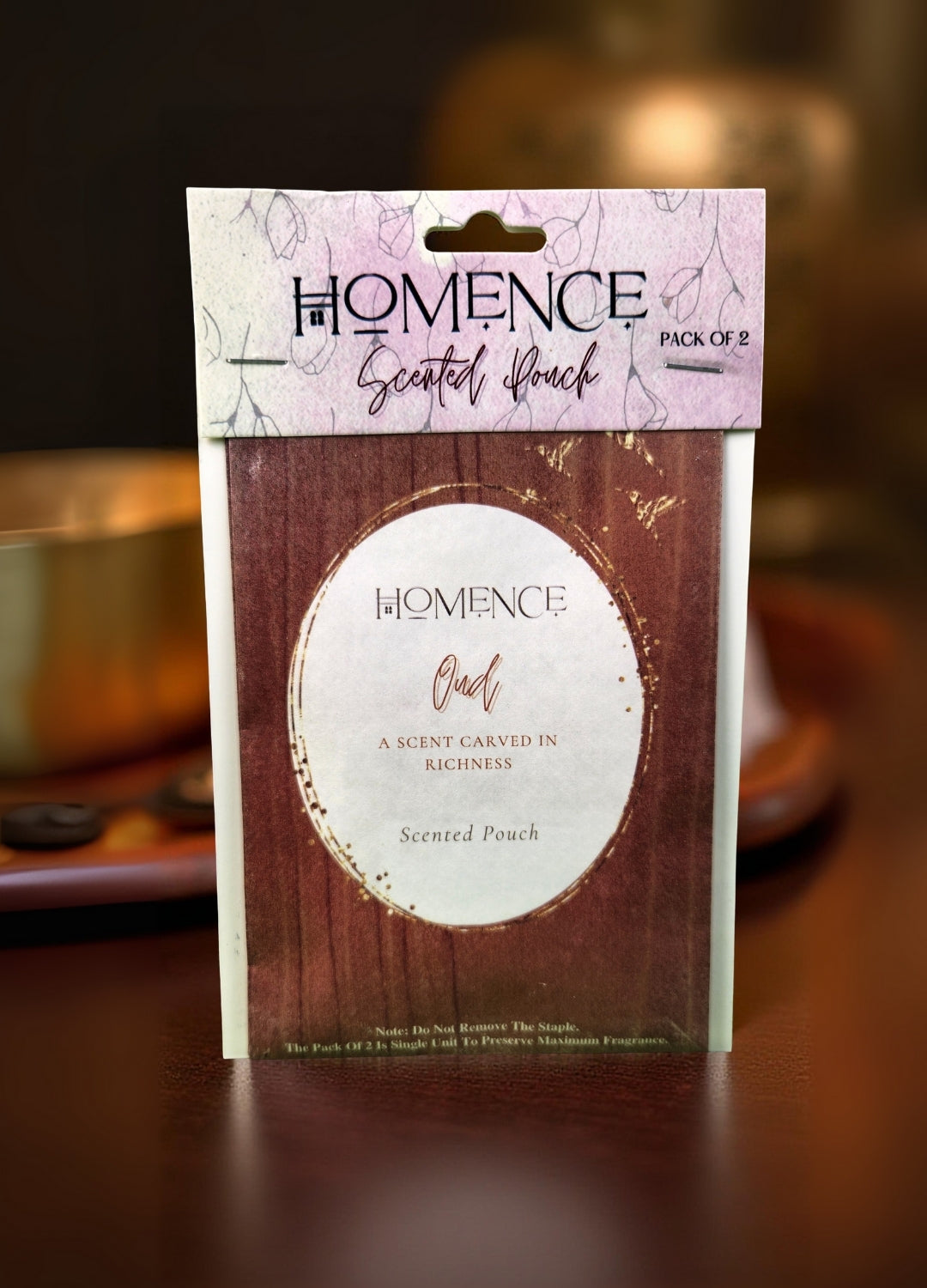 Oud Scented Pouches | Pack Of 2 – Homence